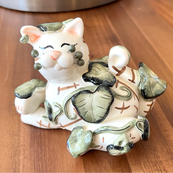 annanco creations | Accents | Annaco Creations Ceramic Ivy Cat | Poshmark